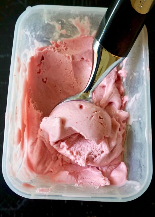 Fresh Strawberry Gelato | A Hint of Honey