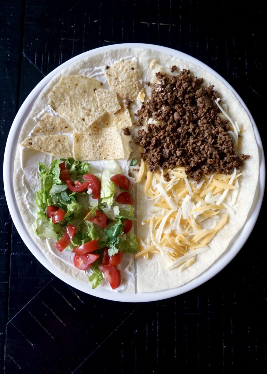 Crunchy Folded Taco Wrap | A Hint of Honey